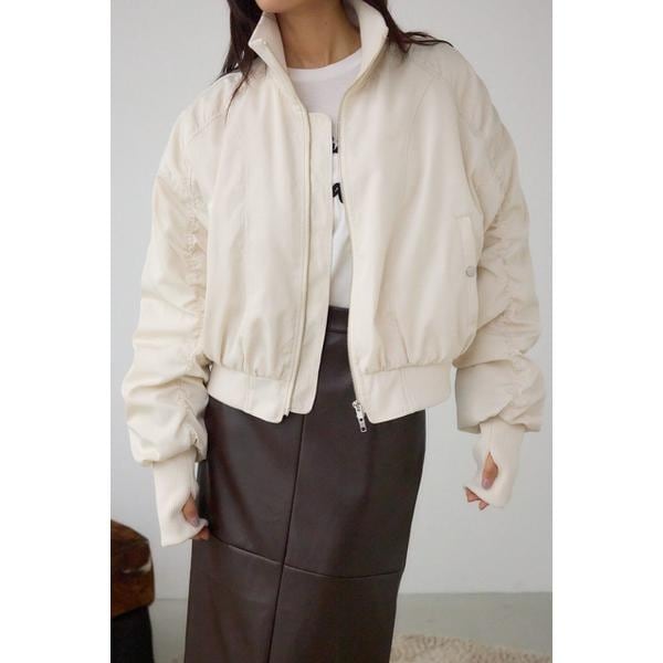 アズールバイマウジー（AZUL BY MOUSSY）/【WEB限定】ロングリブサムホールショートMA−1