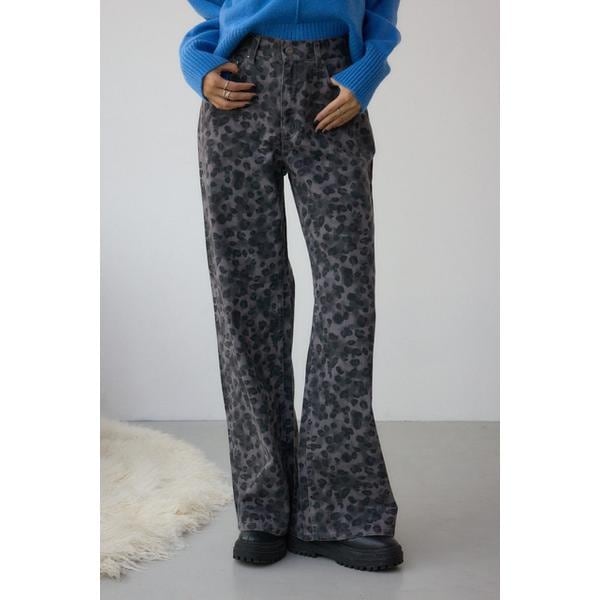 アズールバイマウジー（AZUL BY MOUSSY）/AZUL DENIM 起毛ツイルレオパードデニム