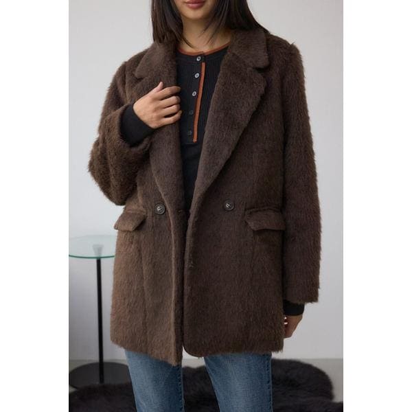 アズールバイマウジー（AZUL BY MOUSSY）/シャギージャケットコート