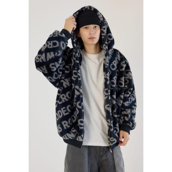 ロデオクラウンズ ワイドボウル（RODEO CROWNS WIDE BOWL）/オールオーバーロゴファーブルゾン