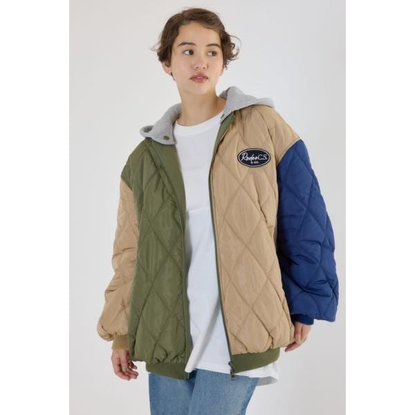 ロデオクラウンズ ワイドボウル（RODEO CROWNS WIDE BOWL）/キルティングフードブルゾン