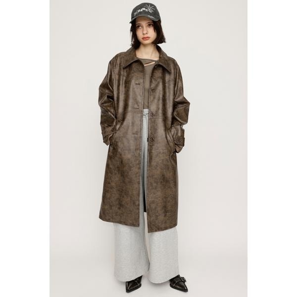 スライ（SLY）/LONG F／LEATHER ジャケット