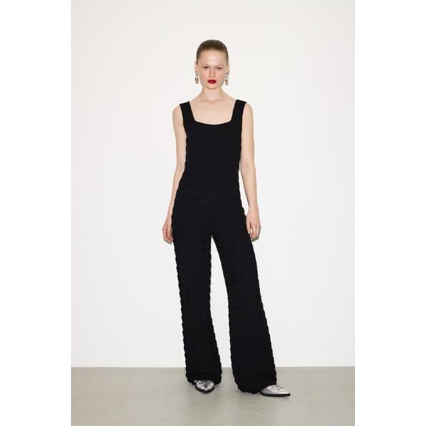 スライ（SLY）/【THROW】SQUARE NECK ジャンプスーツ