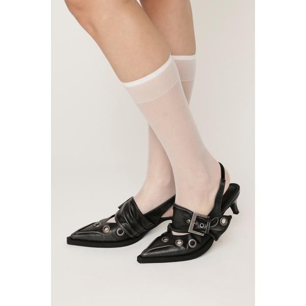 スライ（SLY）/EYELET SLING パンプス