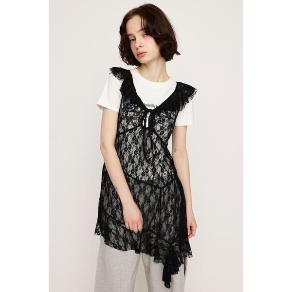 スライ（SLY）/HEM DESIGN LACE FRILL L／トップス