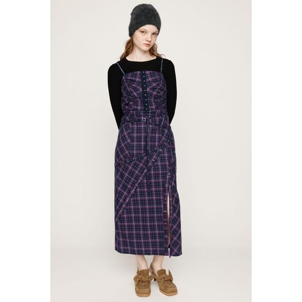 スライ（SLY）/FRONT HOOK CHECK CAMI ワンピース