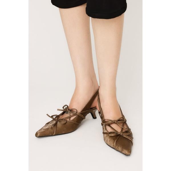 スライ（SLY）/SLING BACK RIBBON ミュール