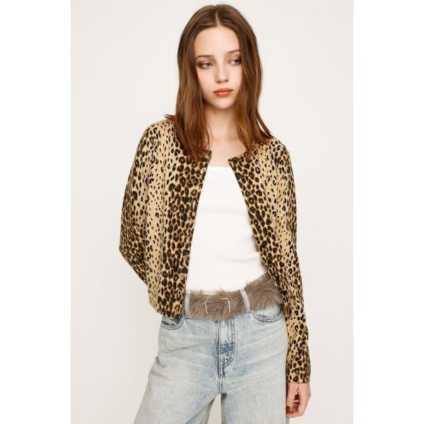 スライ（SLY）/COMPACT LEOPARD カーディガン