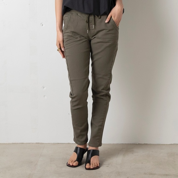 エウクレイド（EUCLAID）/【INDIMARK】ウエストリブ３Dテーパードパンツ