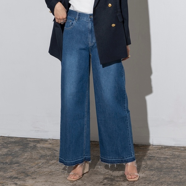 エウクレイド（EUCLAID）/【INDIMARK】ワイドデニム