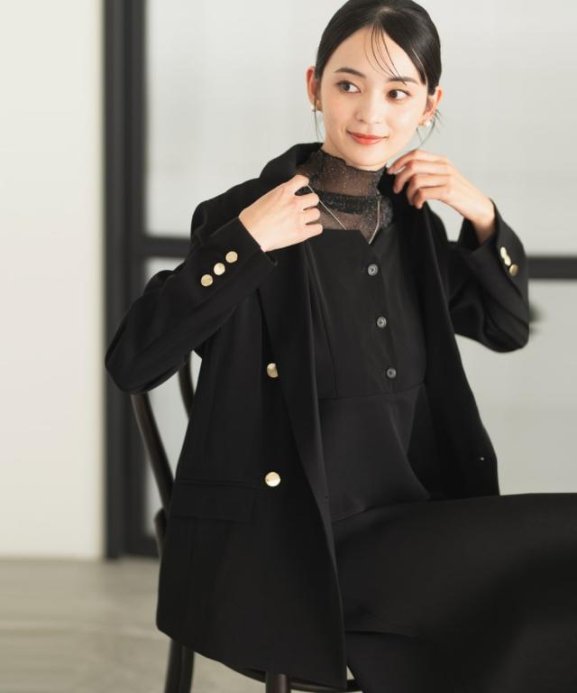 セレン（CELEN）/2025SS新作【洗濯機洗い/トールサイズ】ダブルブレストジャケット