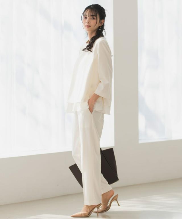 セレン（CELEN）/レイヤード風トップス・パンツセットアップ DF20010−10
