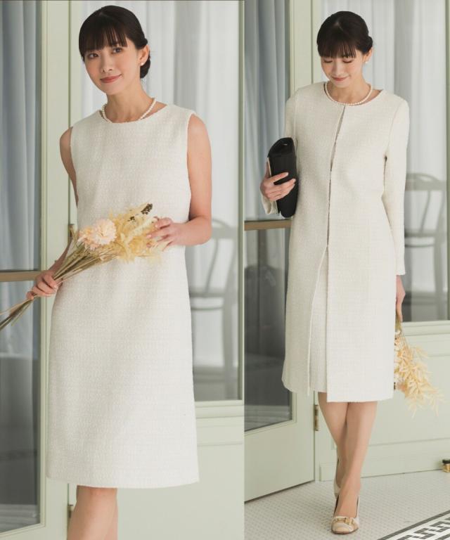 セレン（CELEN）/煌めきツイードコート・ワンピースセットアップ 07−07