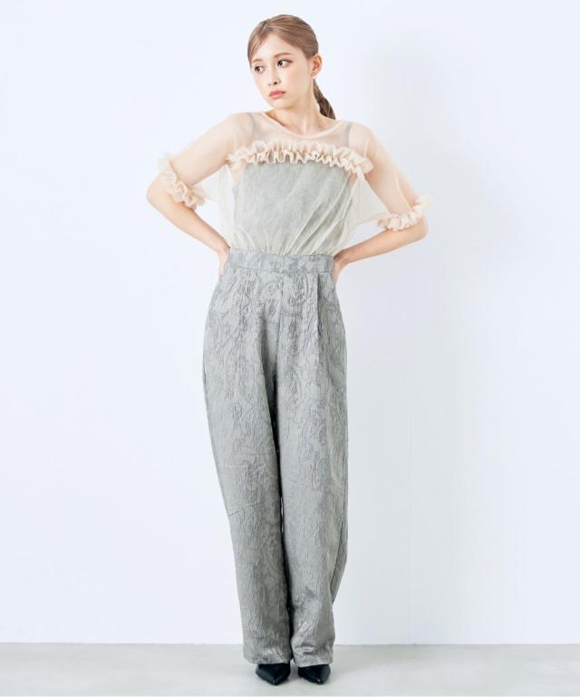 セレン（CELEN）/結婚式 チュールドッキングロンパース