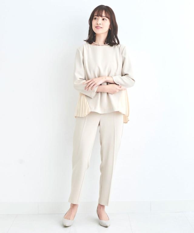 リブルーム（Rebloom）/プリーツトップス・センタープレスパンツ 2点セット