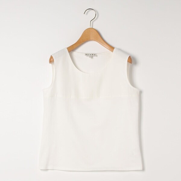 スキャパ（SCAPA）/シルケットテンジクノースリーブカットソー