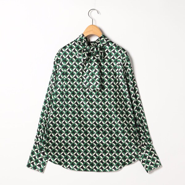 スキャパ/ジオメトリックビンダブラウス