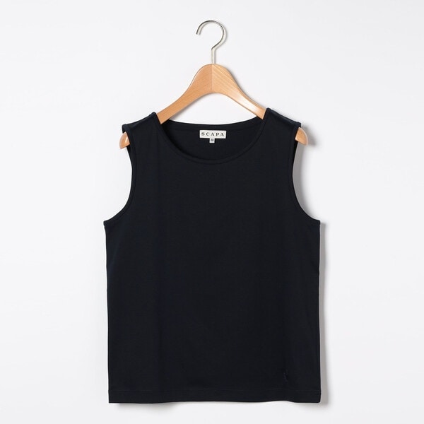 スキャパ（SCAPA）/クリアスムースノースリーブカットソー