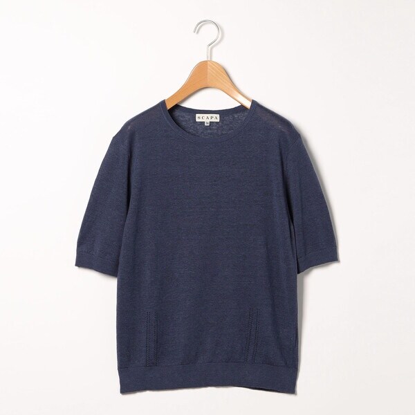 スキャパ（SCAPA）/テンダーリネンニット半袖ニット