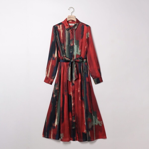 スキャパ（SCAPA）/アブストラクトビンダワンピース