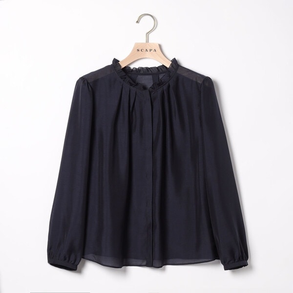 スキャパ（SCAPA）/エアリーローン長袖ブラウス