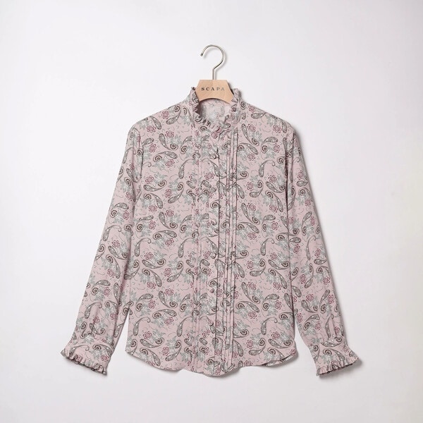 スキャパ（SCAPA）/【ＷＥＢ限定】サラサフラワープリントブラウス