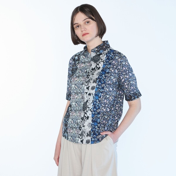 スキャパ（SCAPA）/Liberty Printパッチワーク2ブラウス
