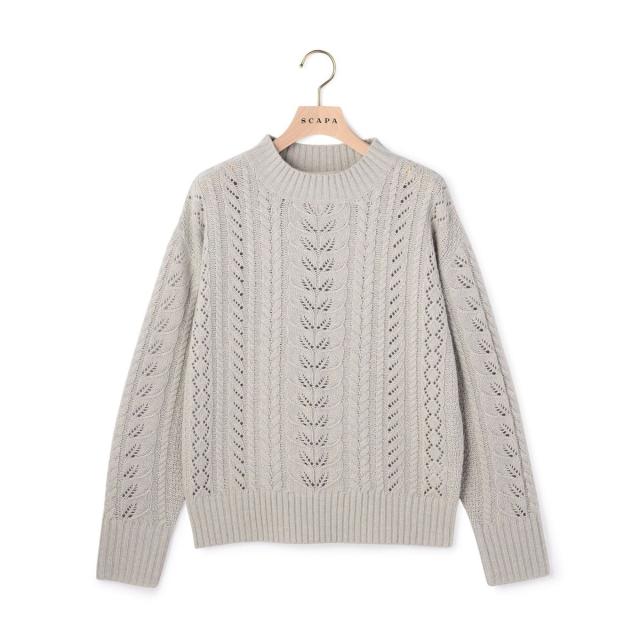 スキャパ（SCAPA）/【ＷＥＢ限定】オープンケーブルニット