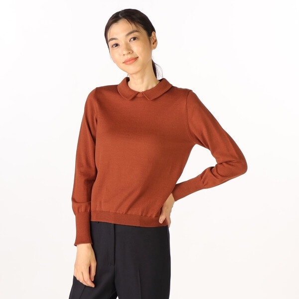 キース（KEITH）/ハイゲージ衿付きニット