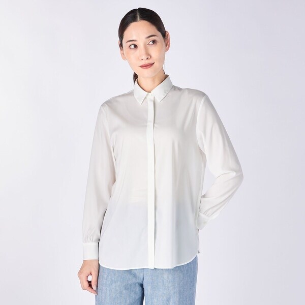 タックスリーブ シルク レディース ワンピース ふんわり ロング丈