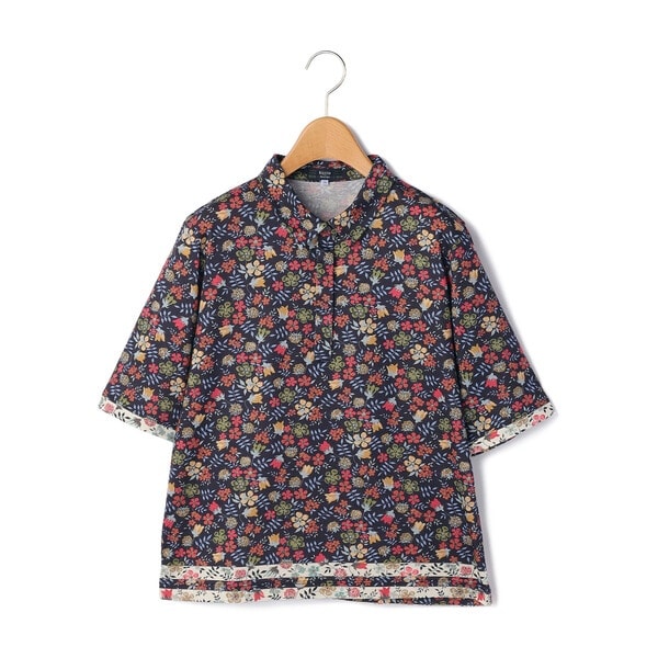 キース（KEITH）/Edenham Border Liberty Print Polo Collar Cut&Sewn