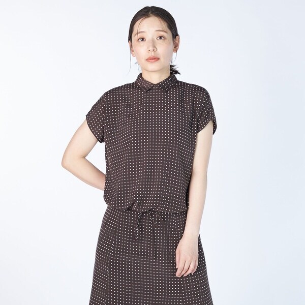 キース（KEITH）/スクエアドットブラウス