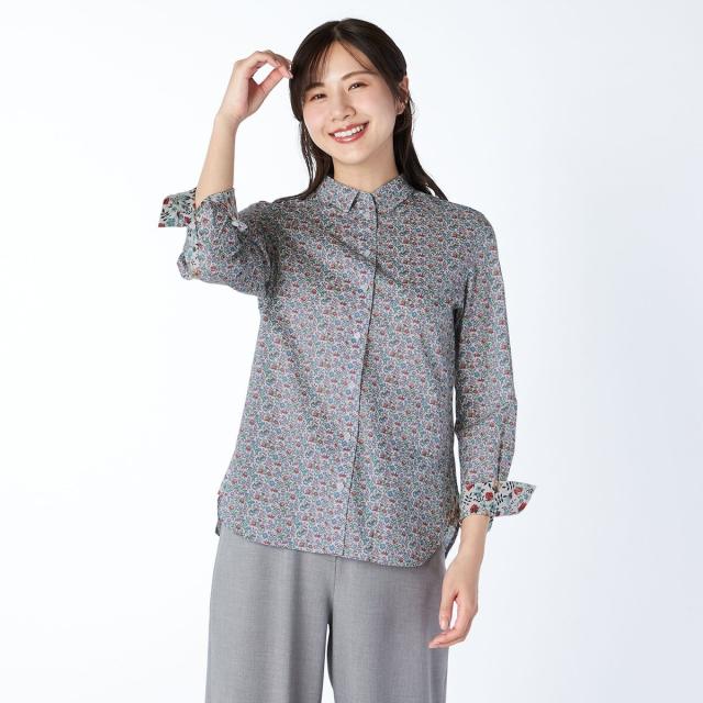 キース（KEITH）/Ｌｉｂｅｒｔｙ　Ｐｒｉｎｔ　Ｍａｍｉｅブラウス