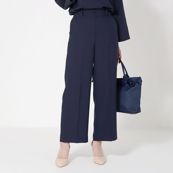 エスコミュール（ESCOMUL）/スラックスワイドパンツ／セットアップ／パンツ／大きいサイズ／レディース／入学式（メアリーココ）