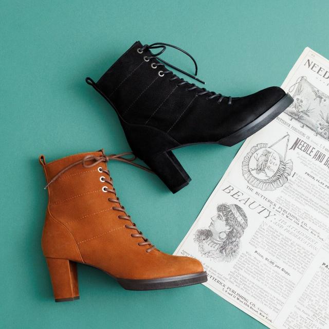 HIMIKO（HIMIKO）/お値下げ◇【撥水】【日本製】プラットフォームレースアップブーツ/631415