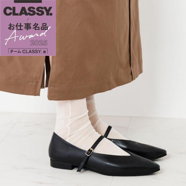 HIMIKO（HIMIKO）/＊雑誌掲載＊サッと履けるストラップ◇【ボロネーゼ製法】メリージェーンフラットパンプス/641307