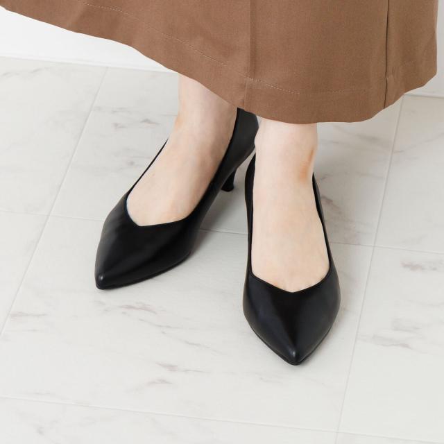 HIMIKO（HIMIKO）/4．5cmヒールで結婚式〜お仕事まで活躍【卑弥呼25AW】ポインテッドトゥパンプス/651318