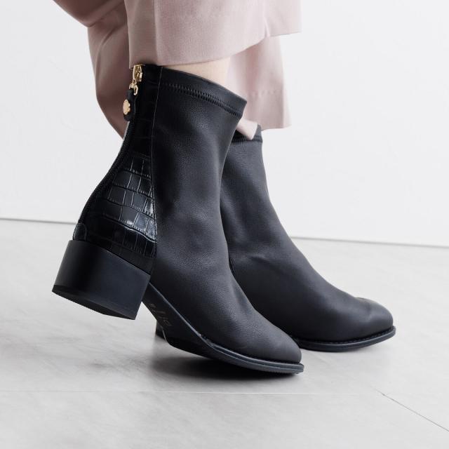 卑弥呼（himiko ）/卑弥呼の大人気ブーツ◇【撥水】【卑弥呼25AW】型押しコンビストレッチブーツ/651420