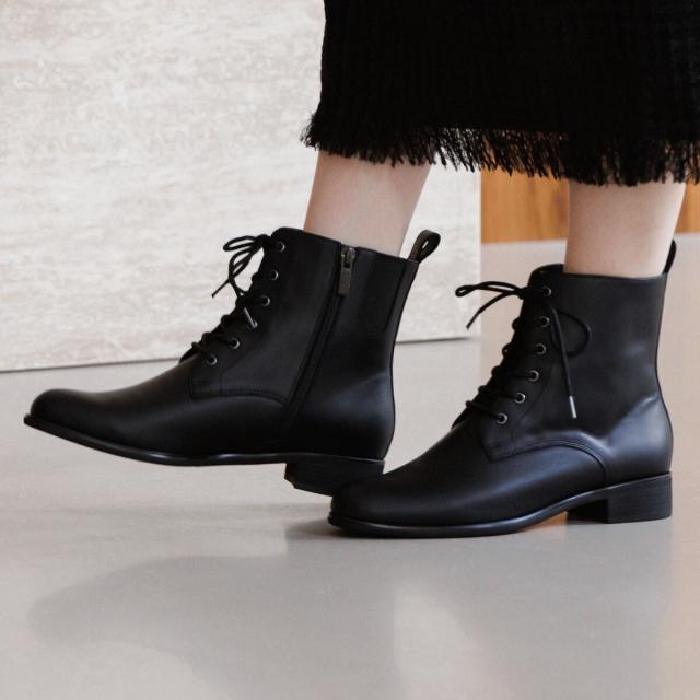 HIMIKO（HIMIKO）/通勤や卒業式にも【撥水】【卑弥呼25AW】レースアップブーツ/651407