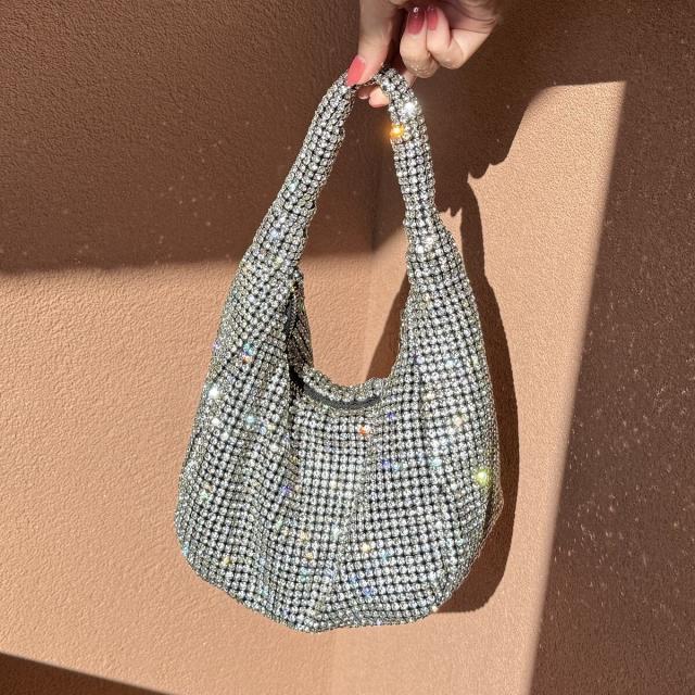 HIMIKO（HIMIKO）/パーティーにも【卑弥呼25AW】ラインストーンワンハンドルバッグ/554381