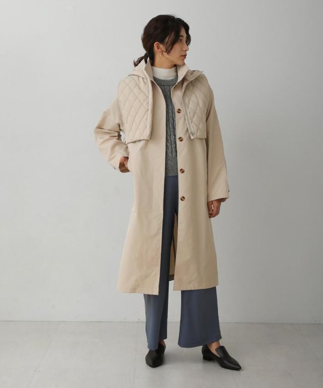 ブージュルード（Bou Jeloud）/キルティングレイヤードアウター