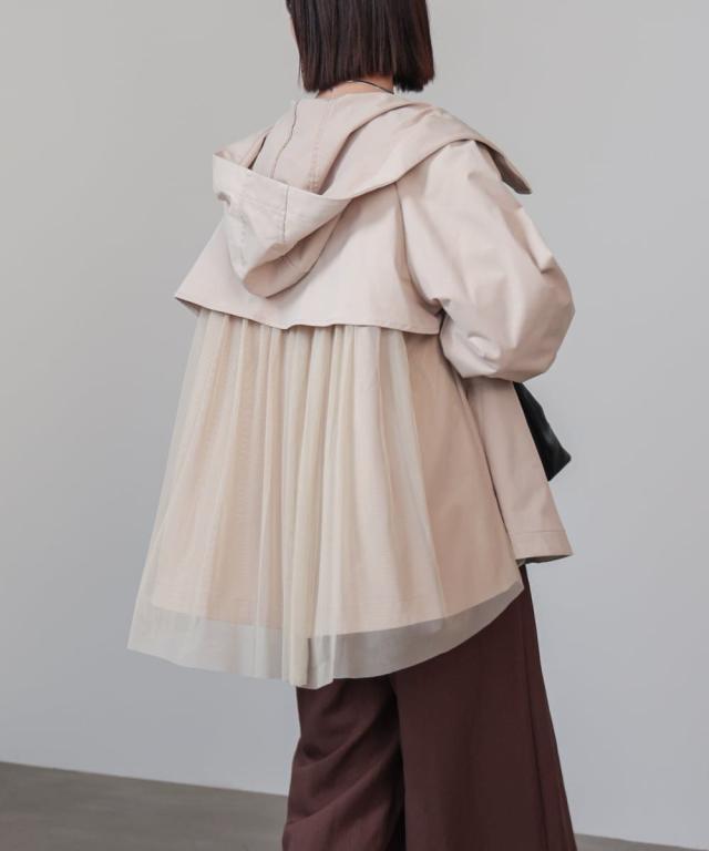 ブージュルード（Bou Jeloud）/撥水加工バックチュールブルゾン