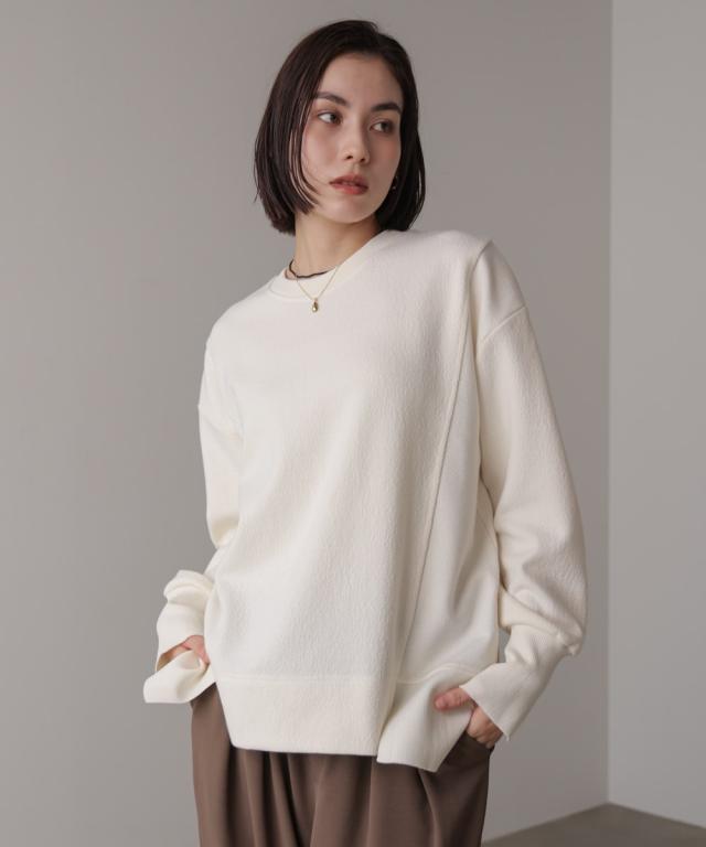 ブージュルード（Bou Jeloud）/ウールライクメルトンプルオーバー