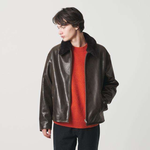 モンキータイム（monkey time）/ゴート ムートンカラー ジップ ジャケット