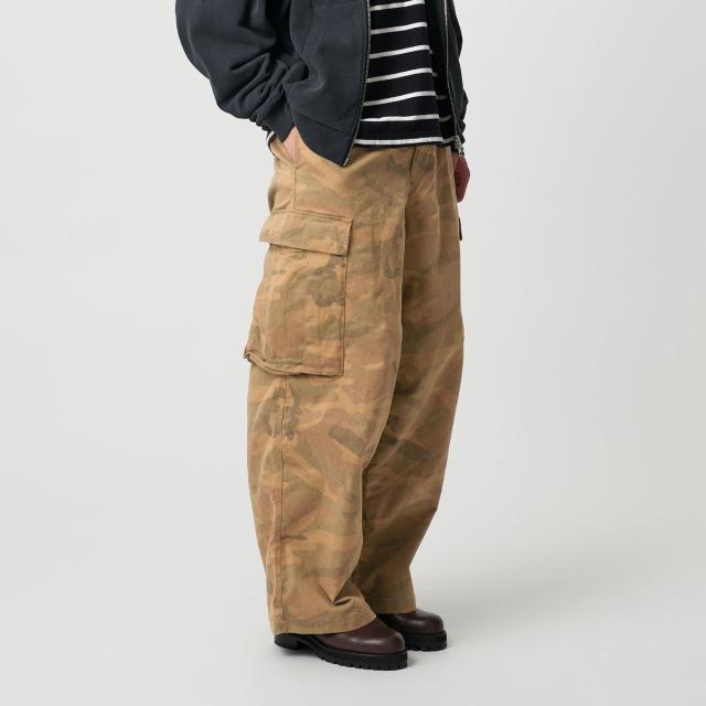 モンキータイム（monkey time）/ピグメント プリント カーゴ パンツ −セットアップ対応−