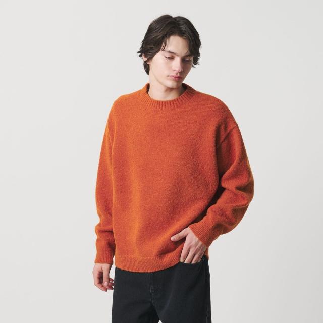 モンキータイム（monkey time）/ウール ナイロン ループヤーン クルーネック