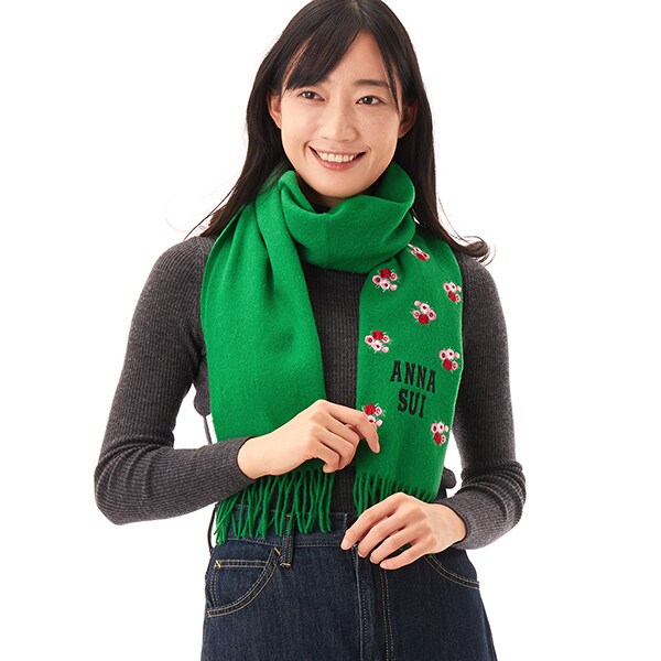アナ スイ（ANNA SUI）/ANNA SUI アナ スイ ウールジャカードマフラー