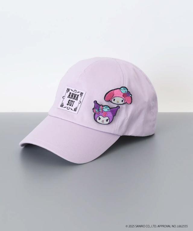 アナ スイ（ANNA SUI）/【 ANNA SUI（アナ スイ）】マイメロディ&クロミ 刺しゅうブローチ付きキャップ