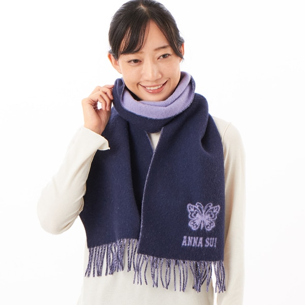 アナ スイ（ANNA SUI）/【 ANNA SUI（アナ スイ）】ウールRVマフラー