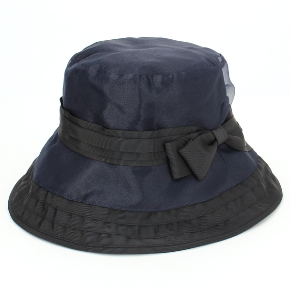 ランバン オン ブルー（LANVIN en Bleu）/【 LANVIN en Bleu 】オーガンジーｘグログランクロッシェハット